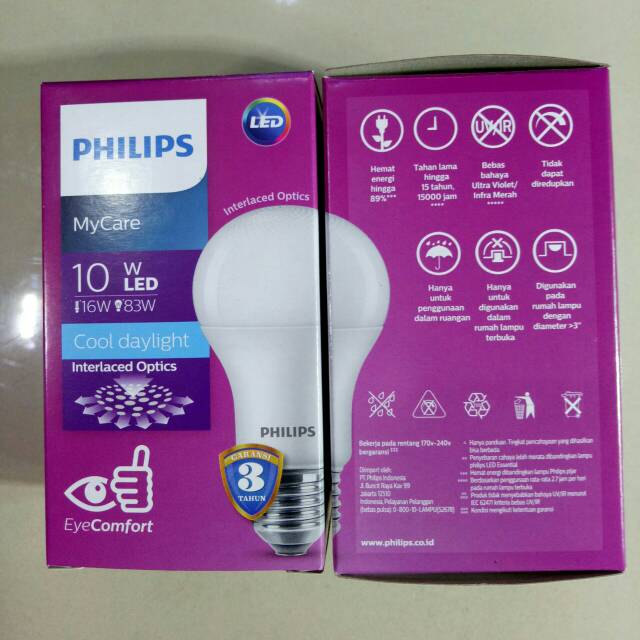 Jual Lampu LED PHILIPS 10 Watt Putih | Shopee Indonesia