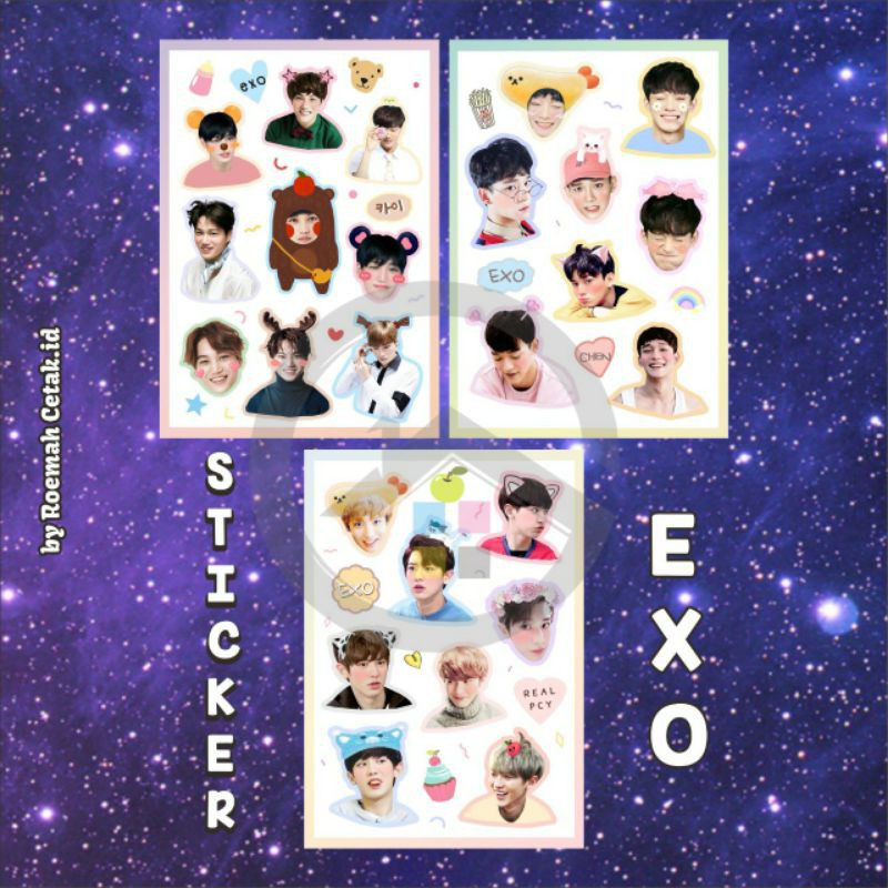 Jual STICKER KPOP EXO, STICKER TUMBLR AESTHETIC STIKER BISA DITEMPEL ...