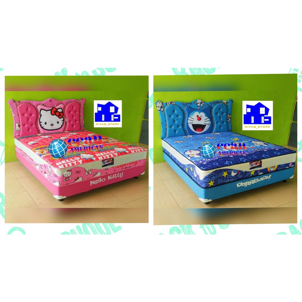 Jual Springbed Boxy Karakter Doraemon Hello Kitty Khusus Wilayah