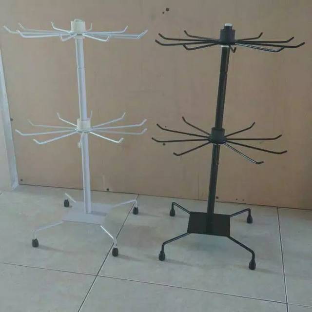 Jual Rak Display Putar Matahari 2 susun Besi Kuat Tebal Impor | Shopee ...