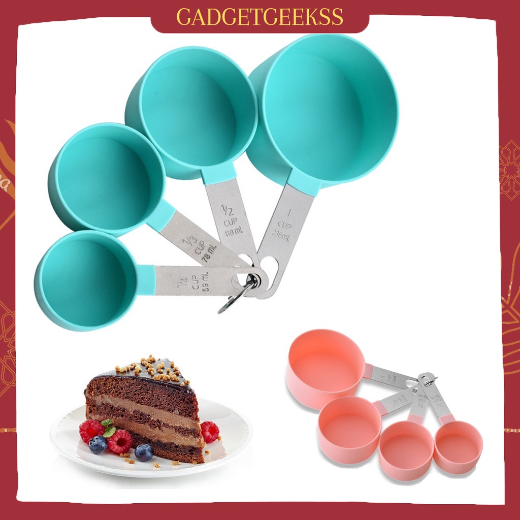 Jual ( 2 WARNA ) Sendok Takaran Kue Kopi Measuring Spoon Cup Stainless ...