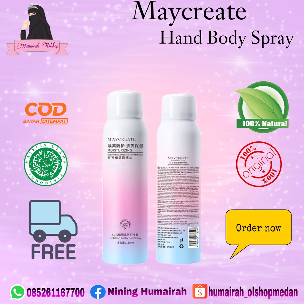 Jual Maycreate Hand Body Spray Korea | Shopee Indonesia