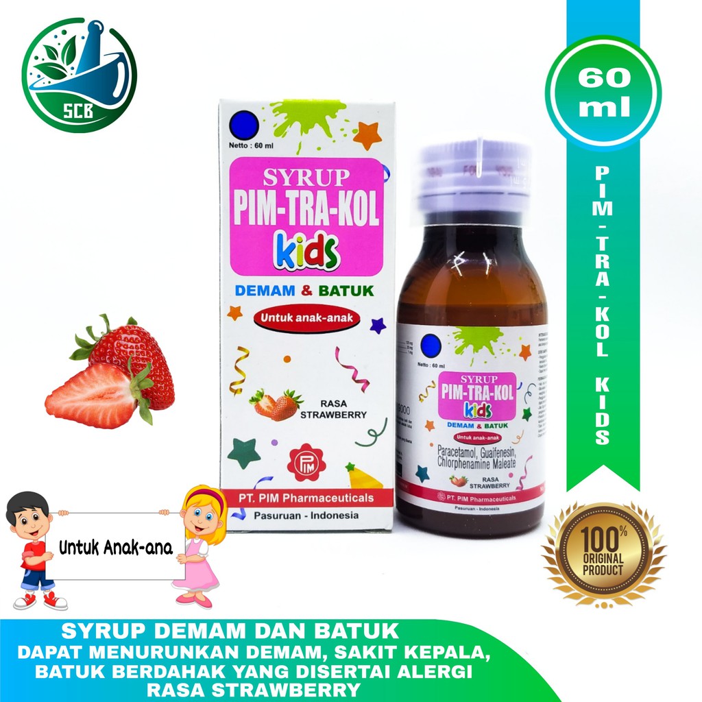 Jual Syrup Pim Tra Kol 60ml - Rasa Lemon, Cherry & Kids - Obat Batuk ...