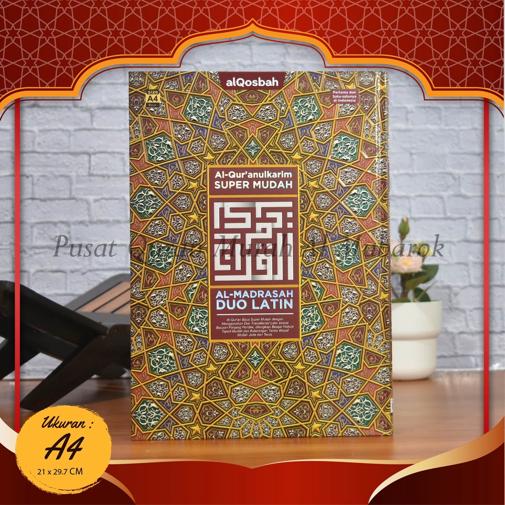 Jual BISA COD - AL QUR'AN QOSBAH DUO LATIN A4 AL MADRASAH TERLARIS AL ...