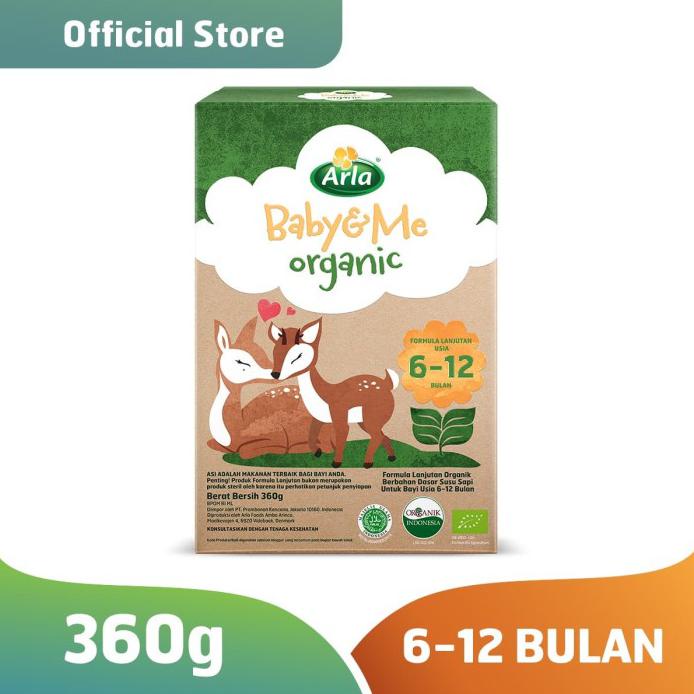 Jual ARLA BABY & ME ORGANIC - SUSU FORMULA BAYI ORGANIK 6-12 BLN 360GR | Shopee Indonesia