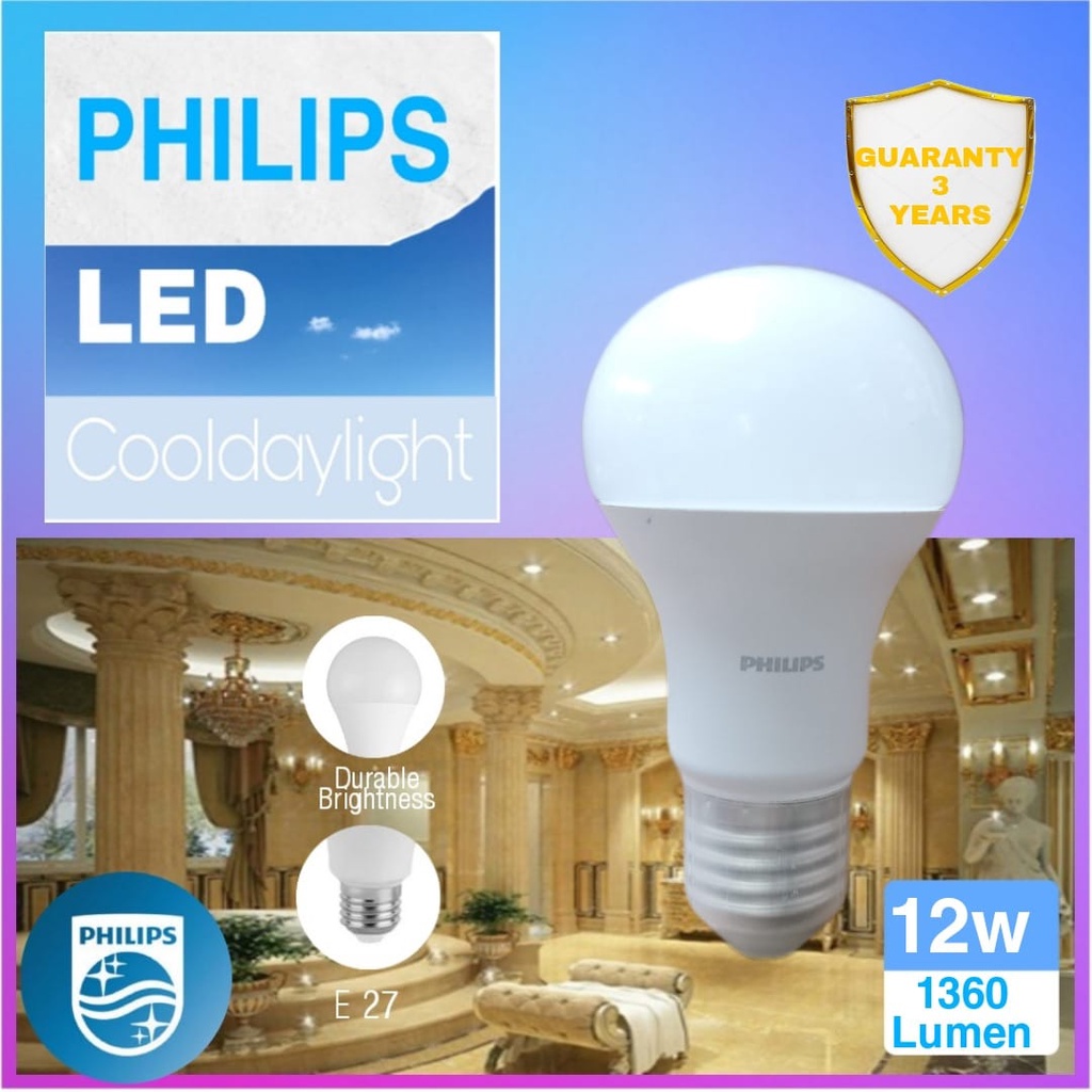 Jual Philips MyCare LEDBulb 12W E27 6500K 230V Putih / Lampu LED Philips 12w Putih / Lampu LED ...