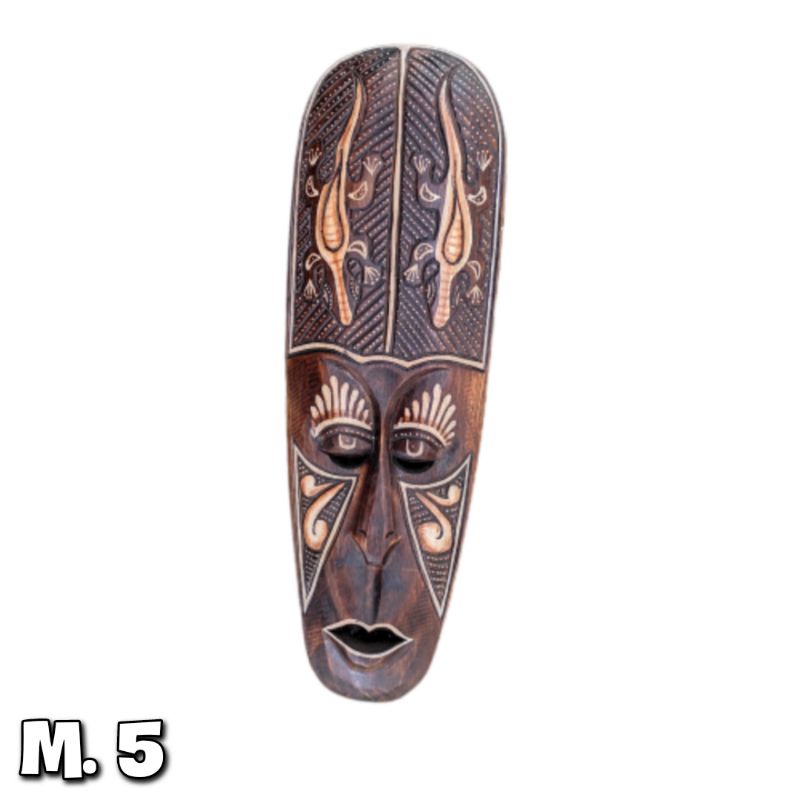 Jual Dekorasi Dinding Patung Topeng Lombok 50cm - Topeng Suku Etnik ...