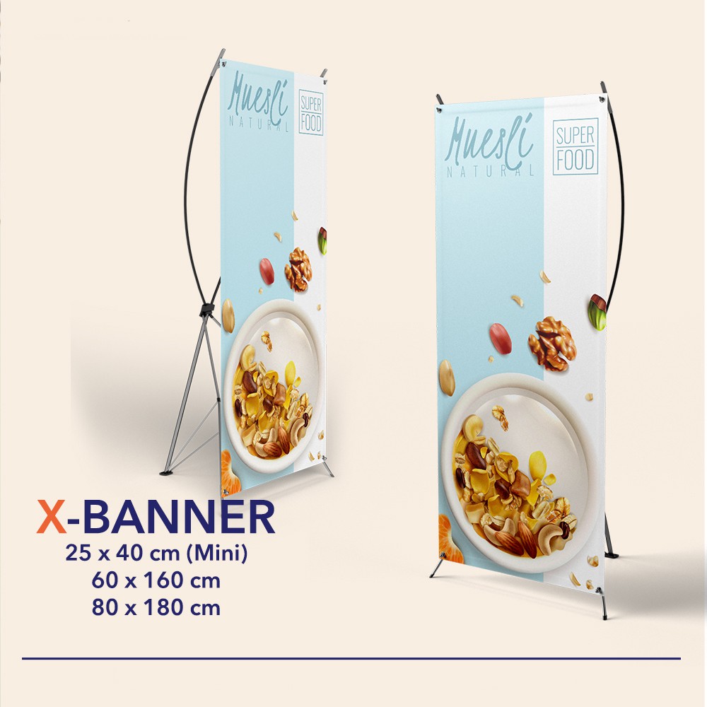 Jual CETAK MINI X BANNER MURAH - 25 X 40 CM | Shopee Indonesia