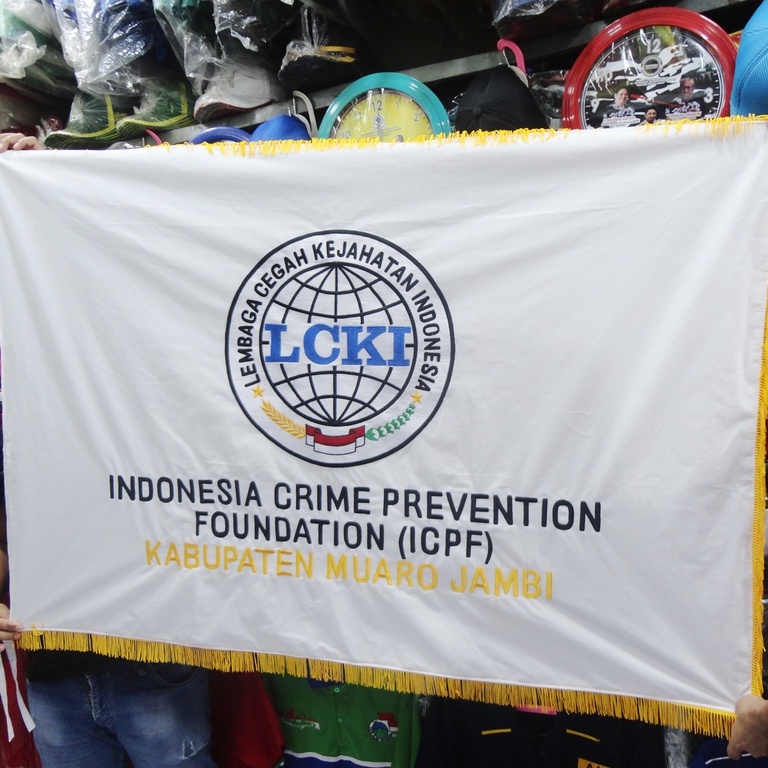 Jual BENDERA PATAKA LCKI 135 X 90 CM PATAKA LOGO CUSTOM | Shopee Indonesia