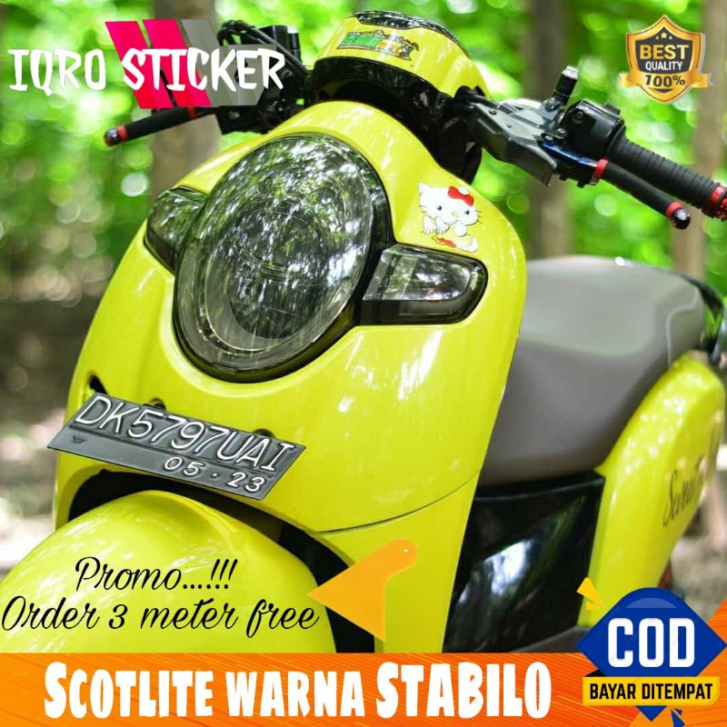 Jual Stiker skotlet stabilo kuning lemon Sticker Scotlite motor stabilo ...
