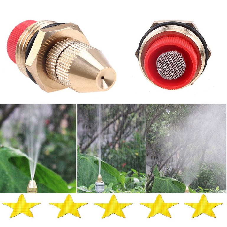 Jual SPRINKLER KUNINGAN 1/2" BRASS ADJUSTABLE MIST SPRAY NOZZLE ALAT ...