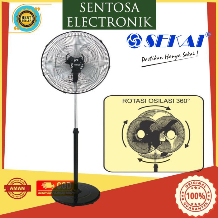 Jual [PROMO] - Kipas Angin Berdiri SEKAI SFN 1809/ Kipas Angin Tornado Ukuran 18 inch | Shopee ...