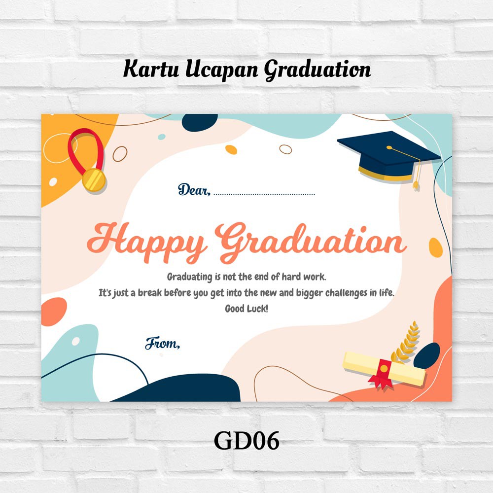 Jual KARTU UCAPAN GREETING CARD GRADUATION CONGRATULATION GIFT ...