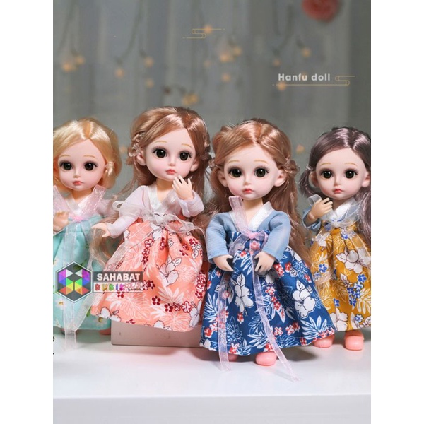 Jual Boneka Korea pakaian Hanbok dan pakaian modern (Dengan Sendi Dapat ...