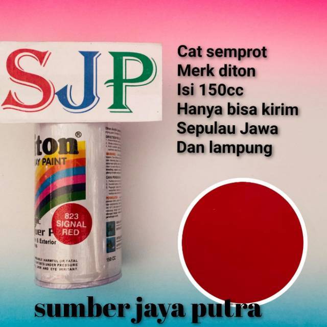 Jual Diton 823 signal red merah cabe cat semprot pilok pylox pyloc ...