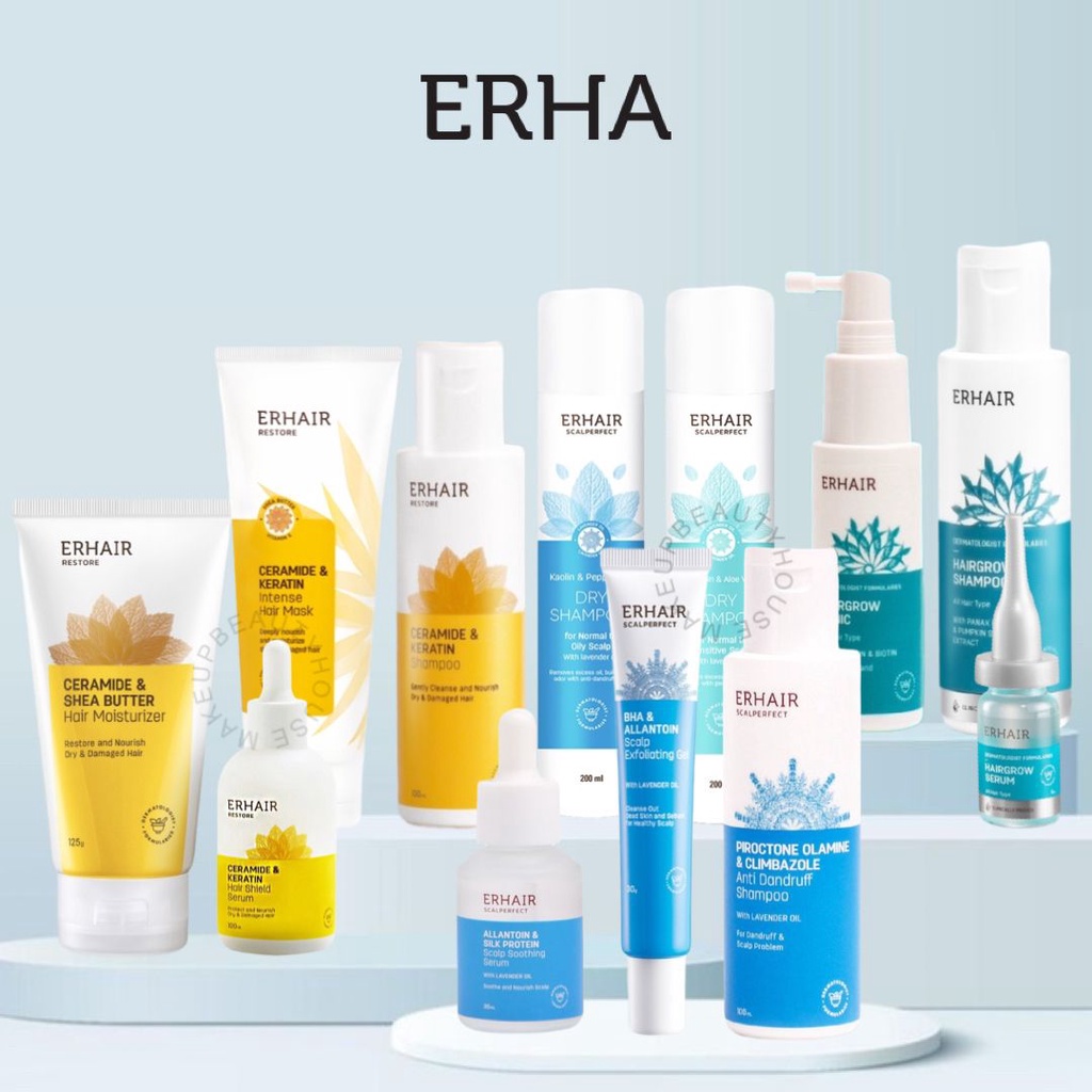Jual ERHA Erhair Shampoo Series (Hairgrow/ Dandruff/ Restore/ Erazol ...