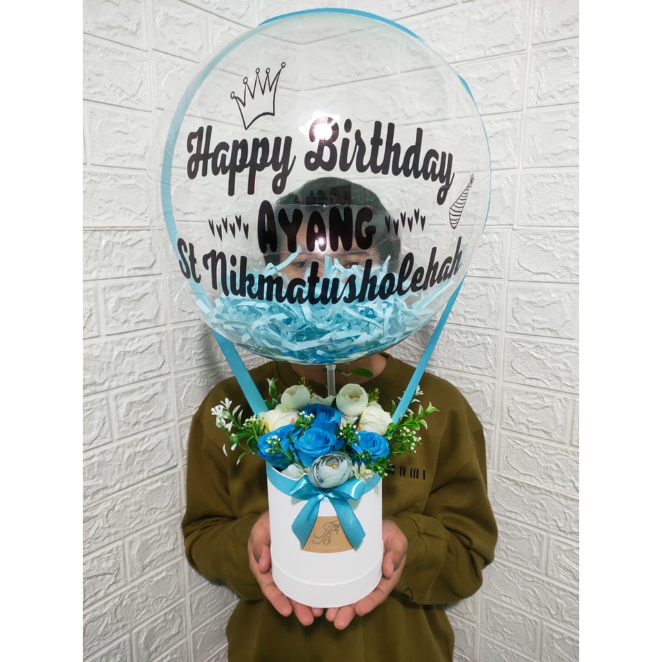 Jual Craftsman Bucket Balon Bloom Box Flower Bouquet Bunga buket bunga ...