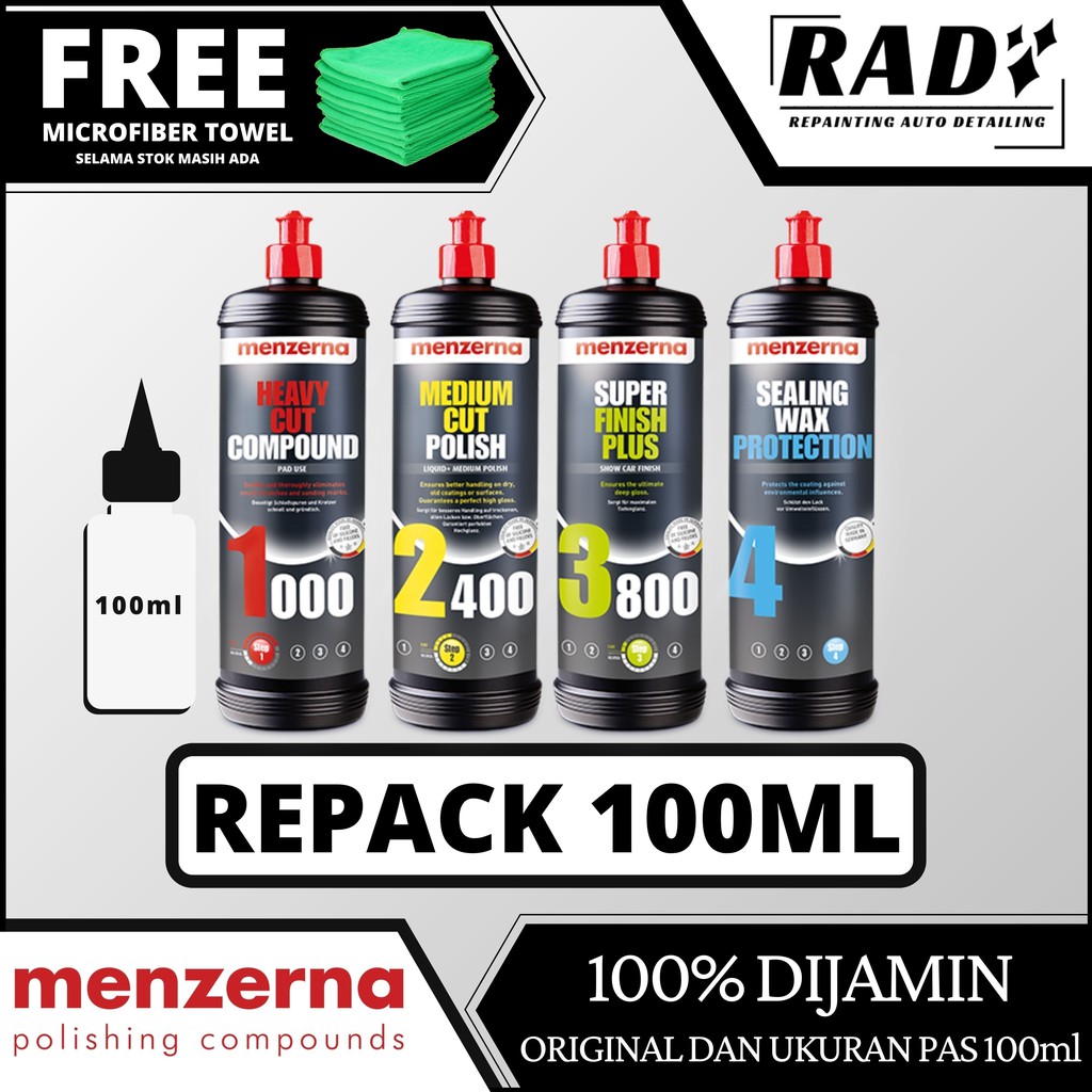 Jual BN38EE REPACK Menzerna Full Set HCC 1000 MCP 2400 SF PLUS 3800 ...