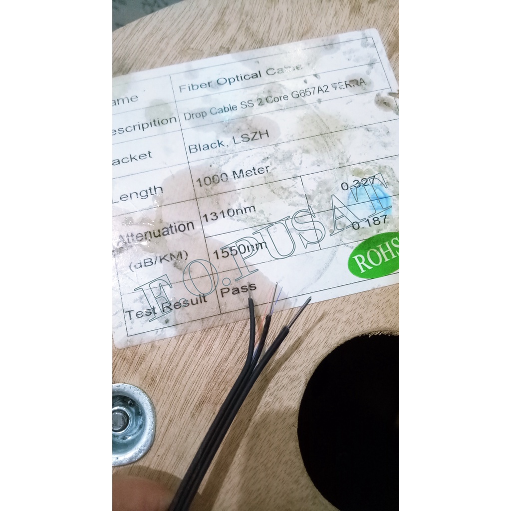 Jual Kabel DropCore Optik/DW FO FTTH 1CORE/DW FO FTTH 2 CORE/ DW FO ...