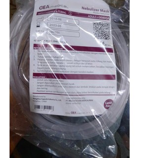 Jual MASKER NEBULIZER DEWASA GEA / NEBULIZER / NEBULIZER MASK ADULT GEA ...