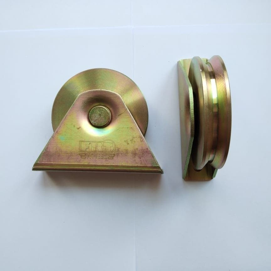 Jual RODA PAGAR FRT ( BULAT - KUNING ) 7CM / RODA PAGAR BESI GERBANG ...