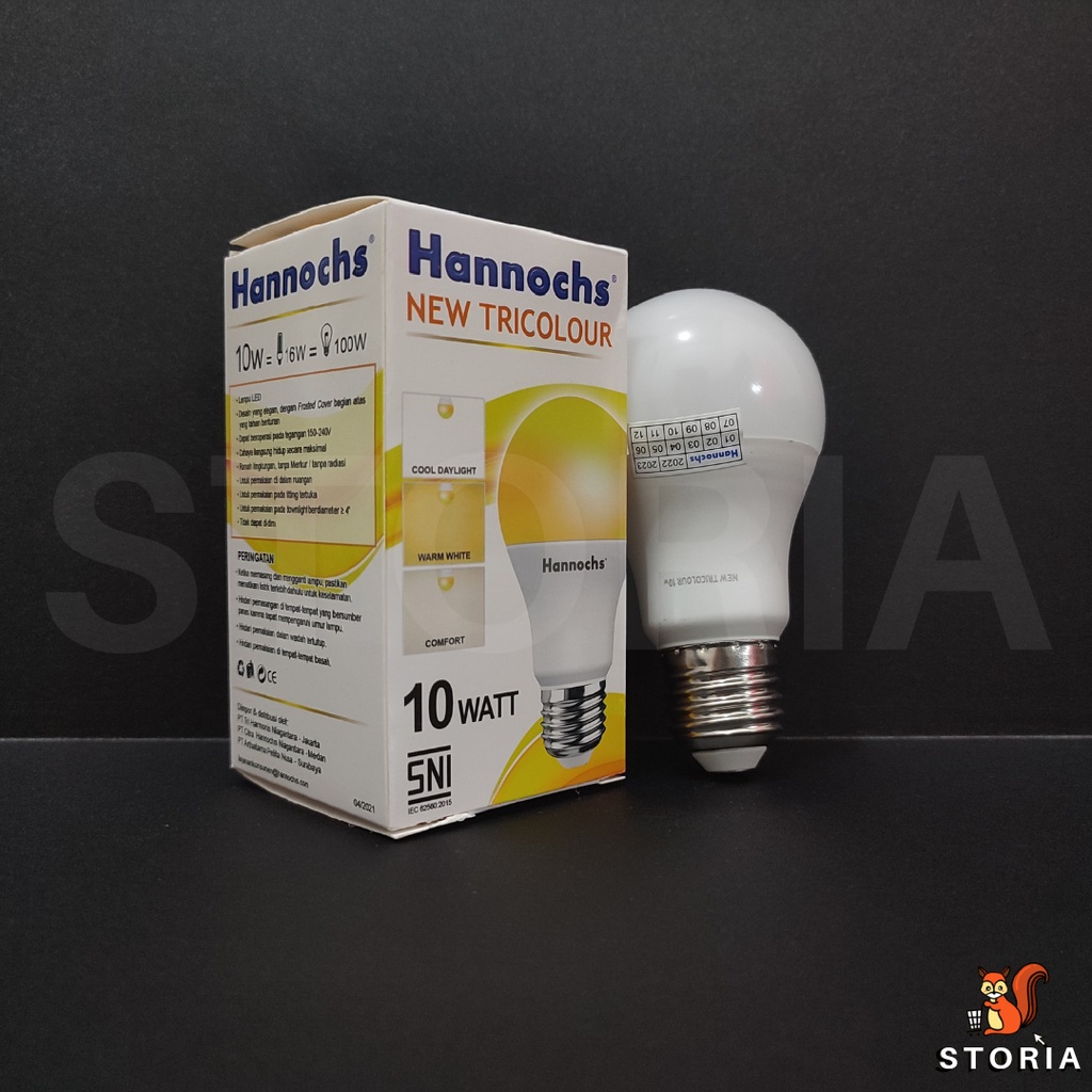 Jual Lampu LED Tiga Warna/Hannochs New Tricolour LED 10 Watt/Bohlam 3 ...