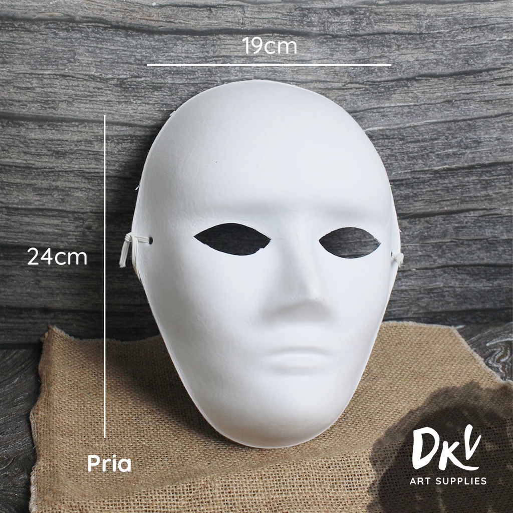 Jual Topeng Lukis Wajah Putih Polos (untuk dilukis) | Shopee Indonesia