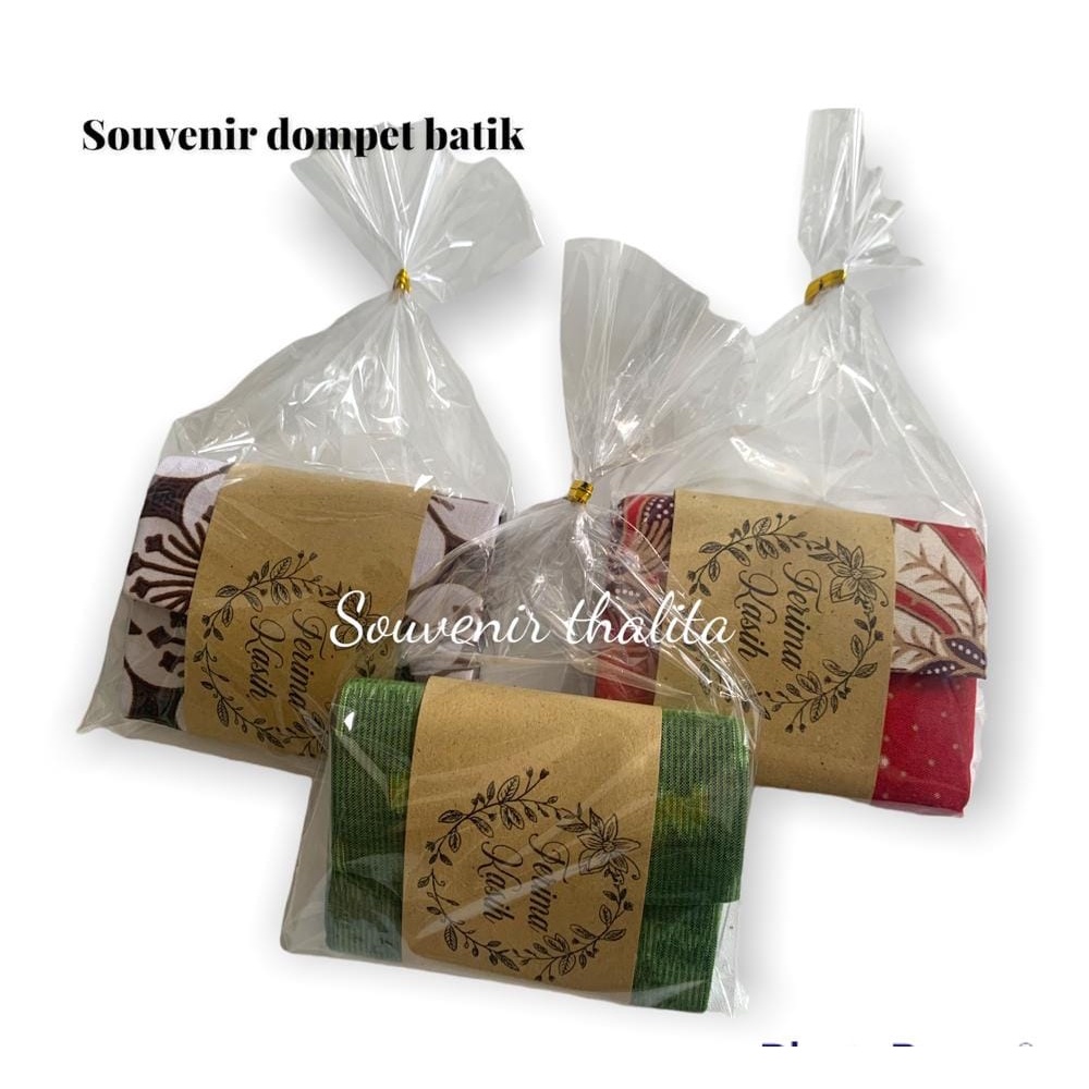 Jual ISI 50 PCS Souvenir Pernikahan Dompet Batik kemas plastik dan kartu/ Souvenir Dompet Murah ...