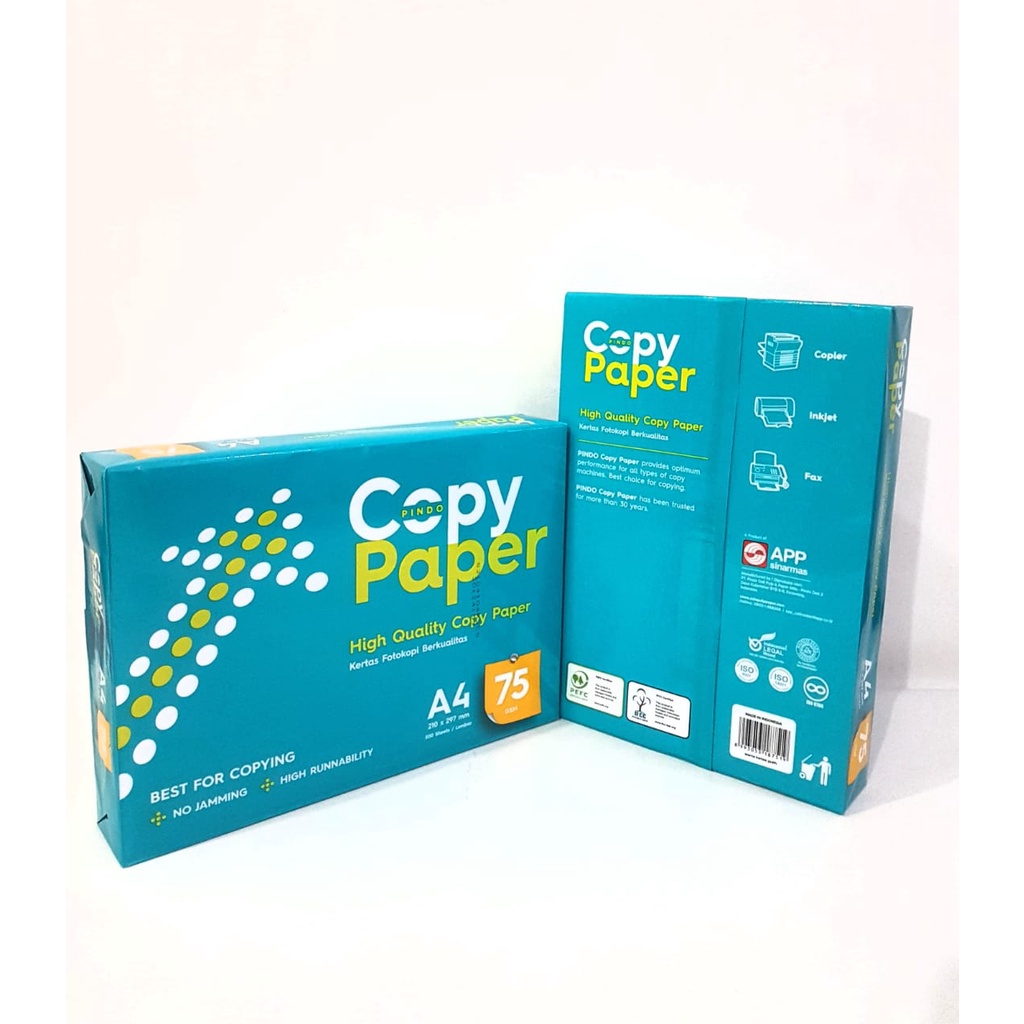 Jual Harga Grosir ( 1 karton /5 Rim ) Kertas HVS A4 75gsm 210x297mm COPY PAPER | Shopee Indonesia