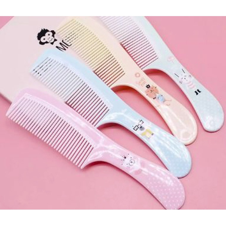 Jual Sisir Fancy Karakter Gagang Plastik 20cm Aishu Hair Comb Sisir Set ...
