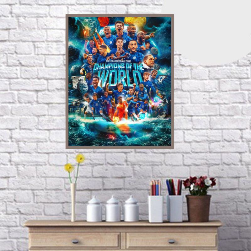 Jual Poster Chelsea Champions World Cup Club' 2022 ukuran A3 / Free ...