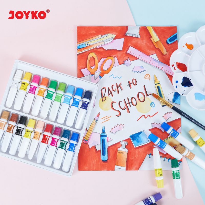 Jual WATER COLOR SET JOYKO WAC-6ML | CAT AIR SET JOYKO ISI 12 DAN 18 ...