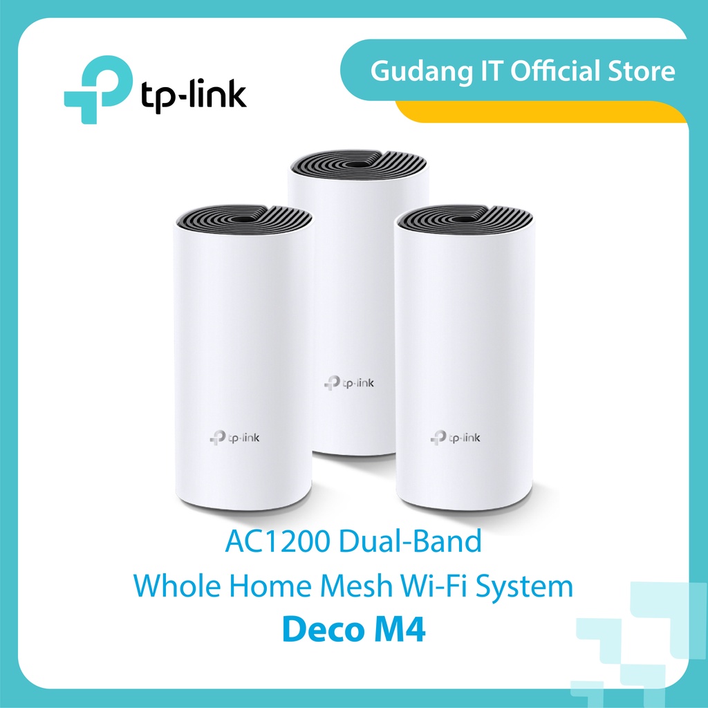 Jual TP-Link Deco M4 3-pack - AC1200 Dual-Band Whole Home Mesh Wi-Fi ...