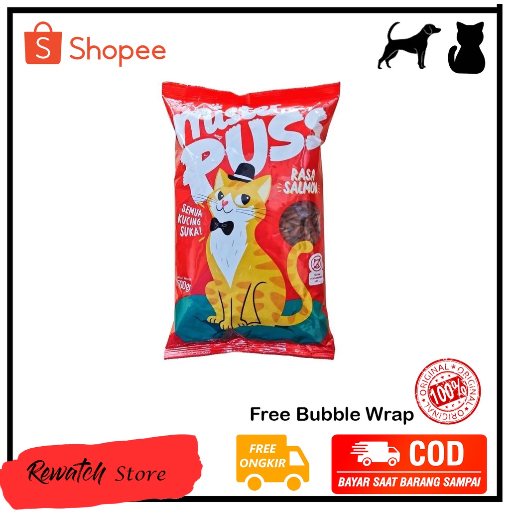 Jual [ Mister puss ] Makanan kucing mister puss 500gr rasa salmon Tuna ...