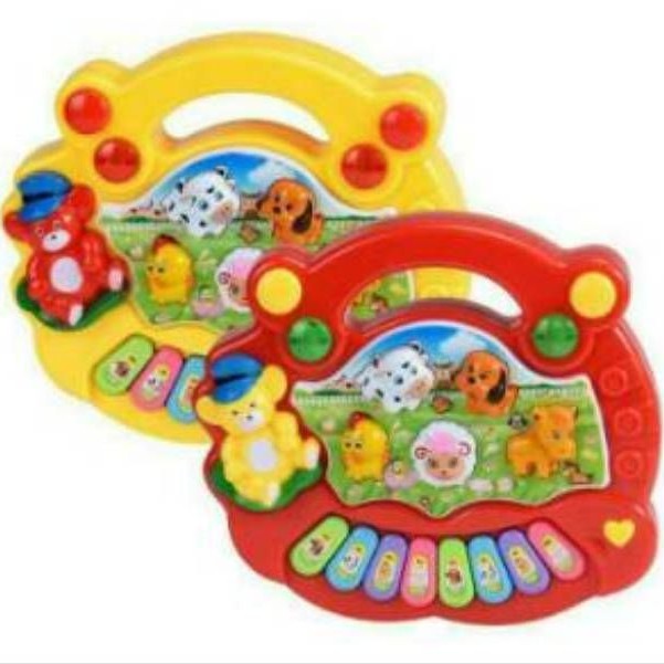 Jual MAINAN PIANO ANAK KIDS MUSICAL PIANO DOREMI FARM ANIMAL PIANO ...