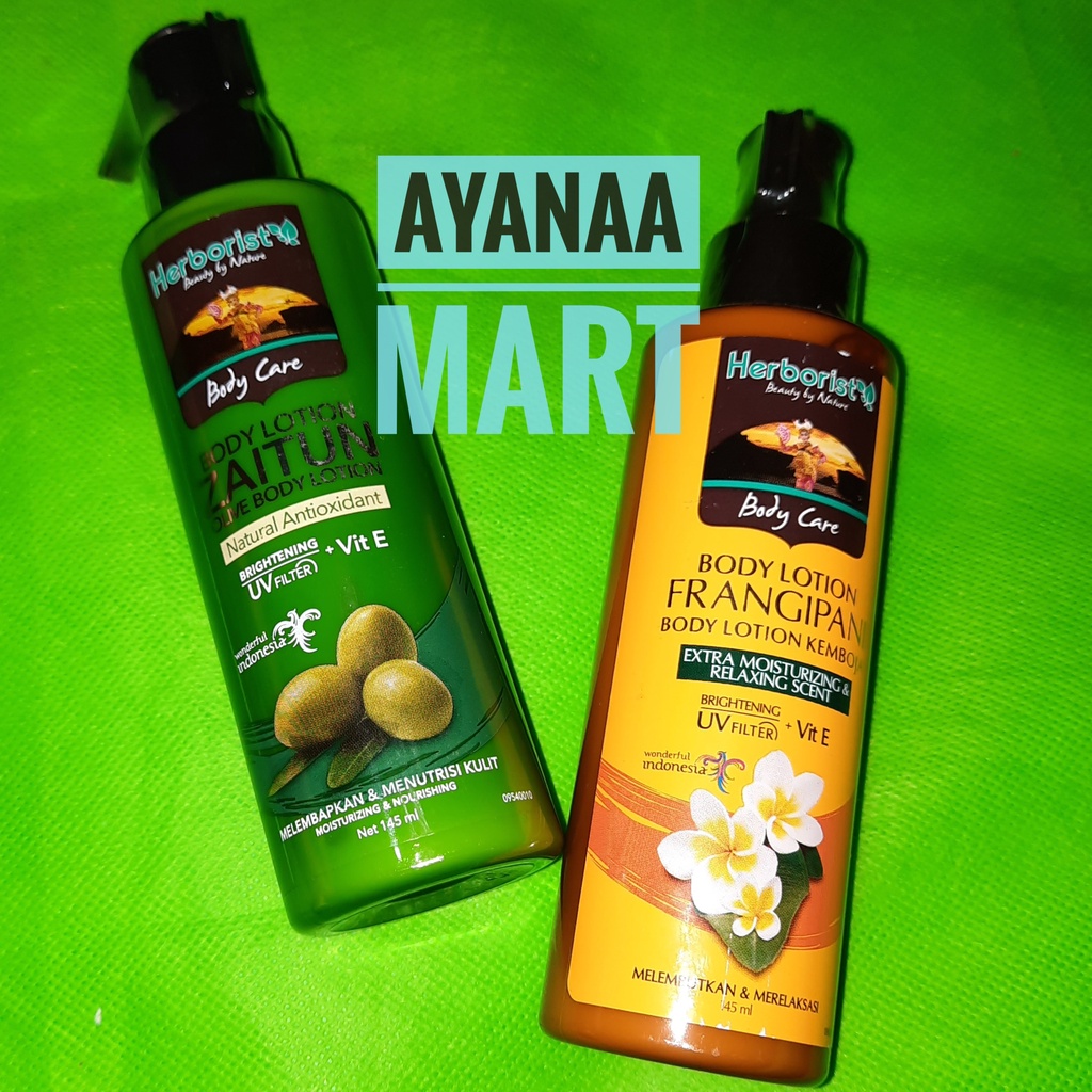 Jual Herborist Body Lotion Zaitun | Coconut | Frangipani | Whitening UV ...