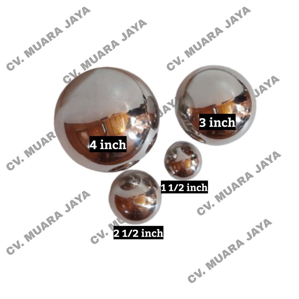 Jual Bola Stainless Steel - Ukuran : 4", 3", 2 ½", 1½" | Shopee Indonesia