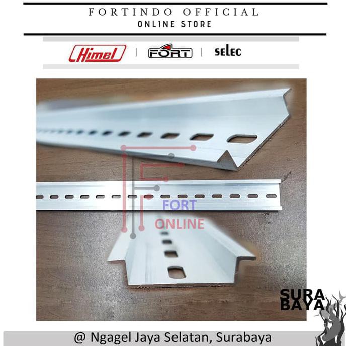 Jual Produk Menarik Din Rail Omega Rel Mcb 1 Fungsi Alumunium Rell Fort ...