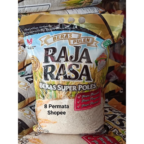 Jual Beras RAJA RASA 5KG Beras PREMIUM 5 KG ASLI SRAGEN Jaminan UENAK ...