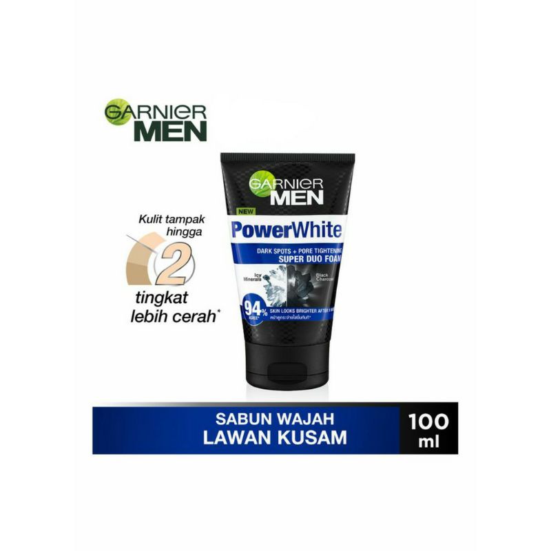 Jual Garnier Men Power White Super Duo Foam 100ml | Shopee Indonesia