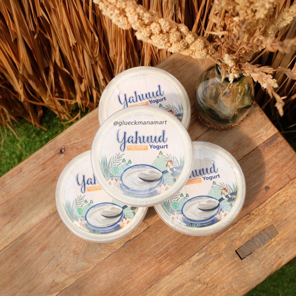 Jual Yoghurt Plain Yahuud 250ml - Yoghurt Plain | Shopee Indonesia