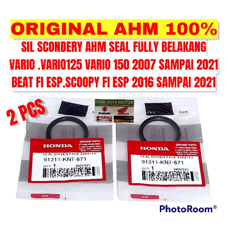 Jual (AHM) Sil Puli Set KN7 Original Honda Genuine Parts 91211 KN7 671 ...