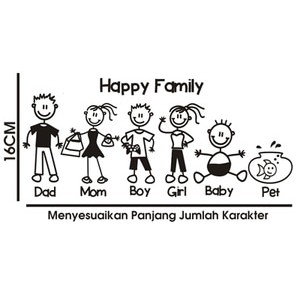 Jual Tambahan Happy Family / Sticker Keluarga 5rb/karakter | Shopee ...