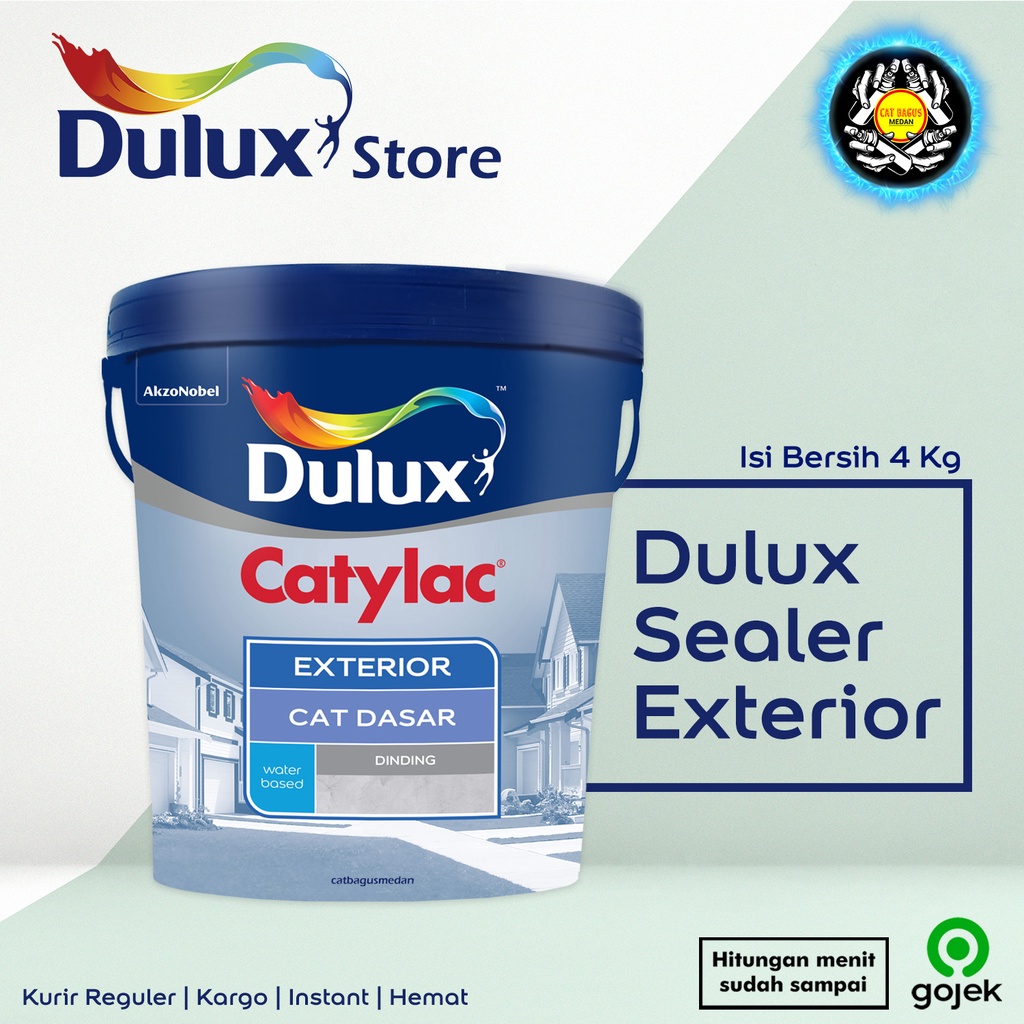 Jual SEALER CAT DASAR DULUX CATYLAC EXTERIOR KHUSUS TEMBOK LUAR 4 KG ...