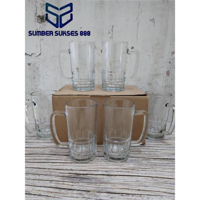 Jual GELAS GAGANG JUMBO B20L GELAS BEER BESAR KACA KIG GROUP | Shopee ...