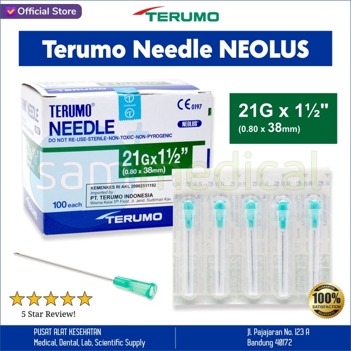 Jual Terumo Needle NEOLUS 21G PER 10 PCS | Shopee Indonesia