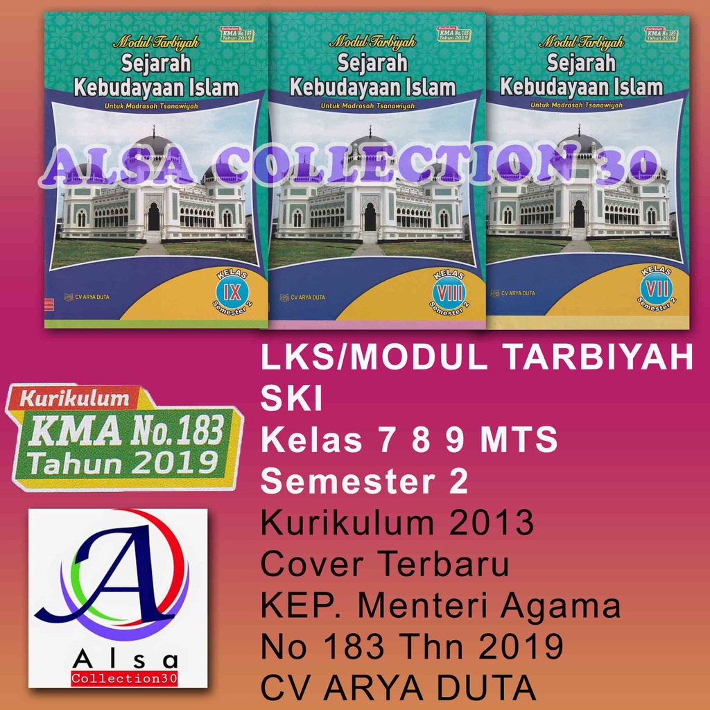 Jual Buku LKS SKI Kelas 789 MTS/SMP Semester 2 Kurikulum 2013 - Modul Tarbiyah – SEJARAH ...