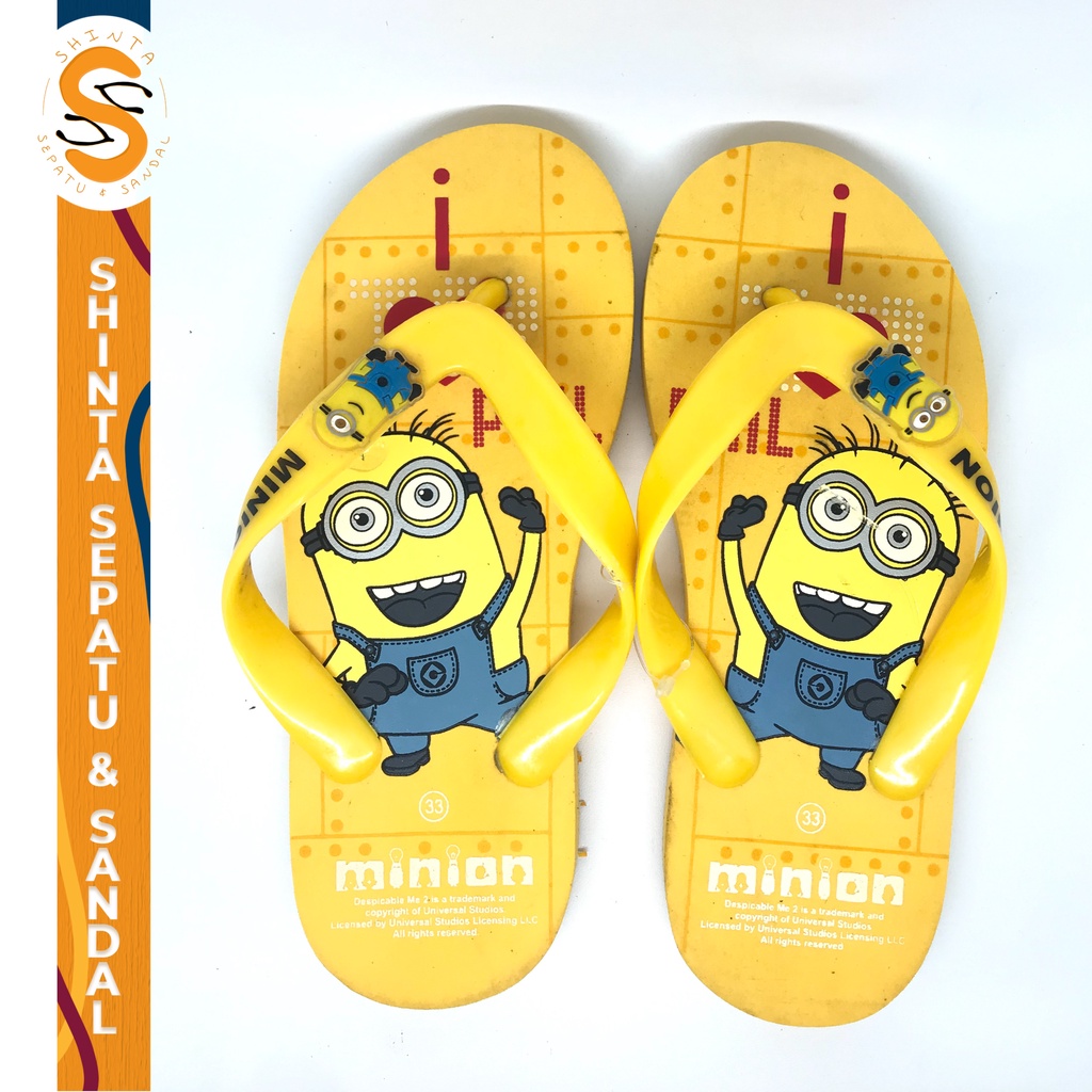 Jual SANDAL JEPIT ANDO MINION (REJECT) | Shopee Indonesia