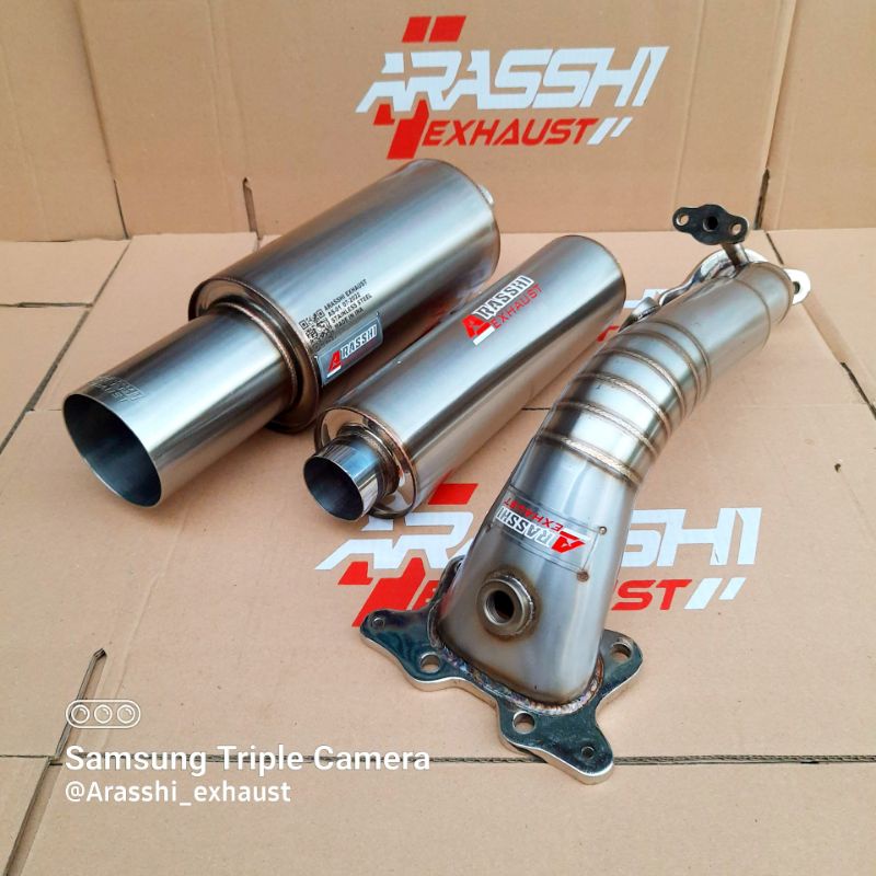 Jual Arasshi Exhaust Fullsystem Civic Fd Muffler AS-01 | Shopee Indonesia