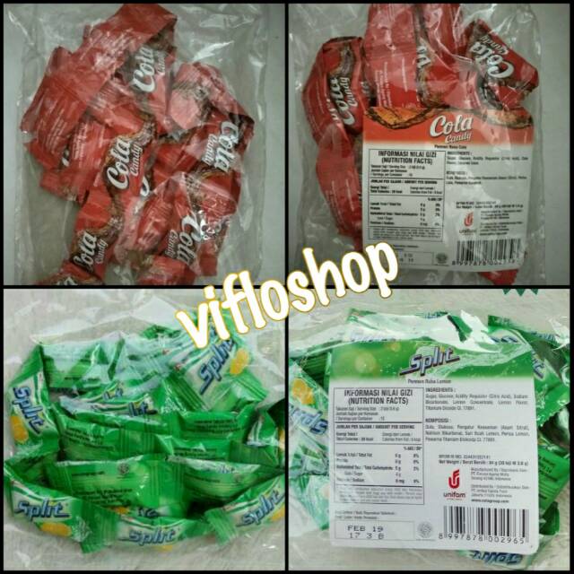 Jual Permen Split Lemon / Permen Cola Candy isi 30 | Shopee Indonesia